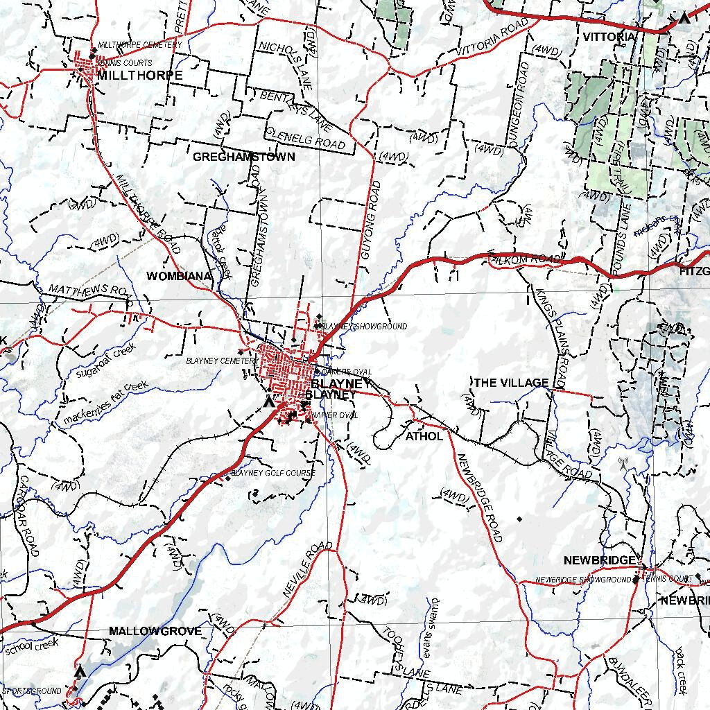 Getlost Map SI5508 BATHURST Australia Touring Map V15 1:250,000 by ...