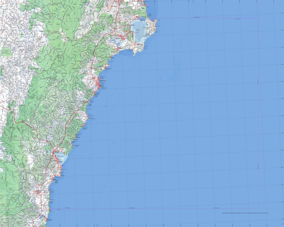 Getlost Map SI5613 ULLADULLA Australia Touring Map V15 1:250,000 by ...