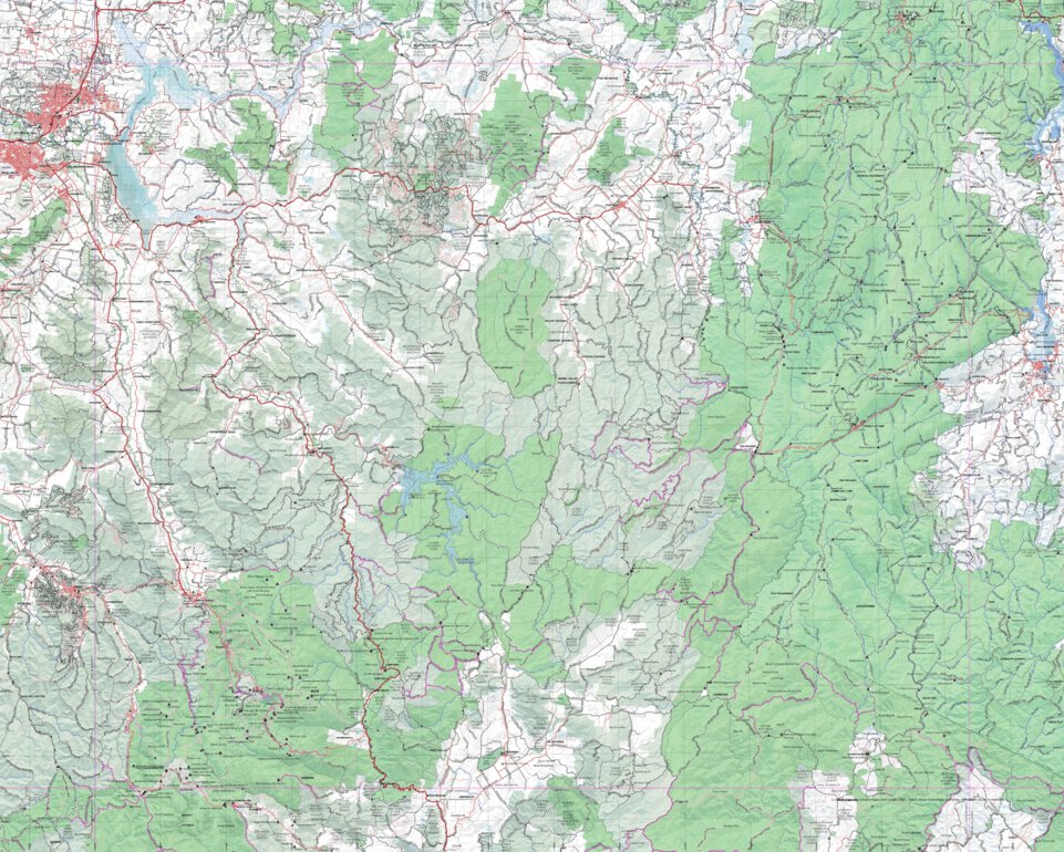Getlost Map SJ5503 TALLANGATTA Australia Touring Map V15 1:250,000 by ...