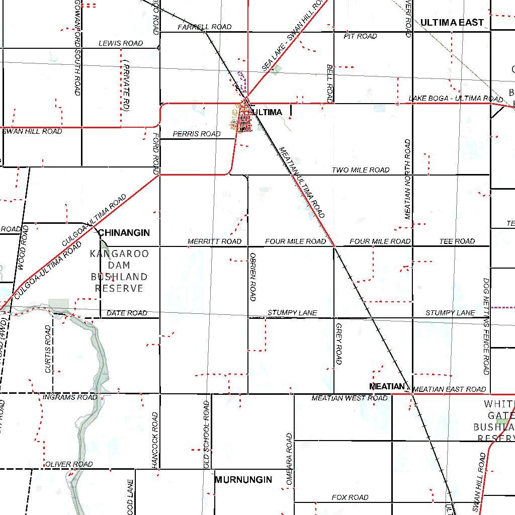 Getlost Map SI5416 SWAN HILL Australia Touring Map V15 1:250,000 by ...