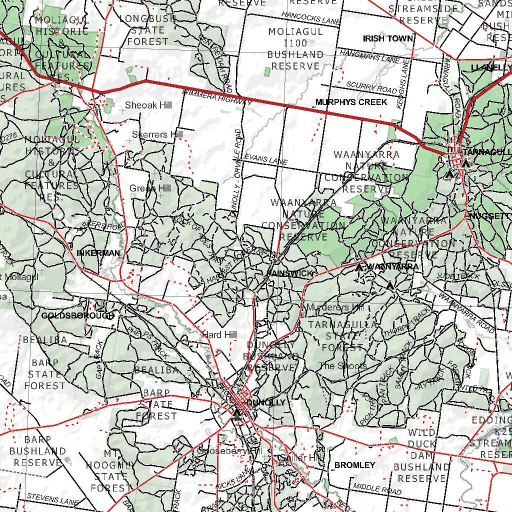 Getlost Map SJ5404 ST ARNAUD Australia Touring Map V15 1:250,000 by ...