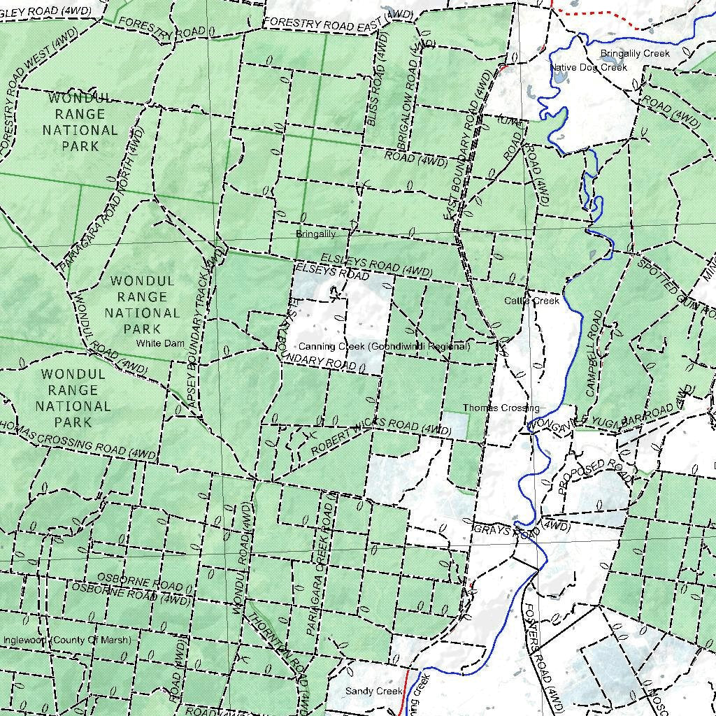 Getlost Map SH5601 GOONDIWINDI Australia Touring Map V15 1:250,000 by ...