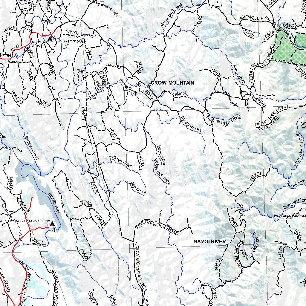 Getlost Map SH5609 MANILLA Australia Touring Map V15 1:250,000 by ...
