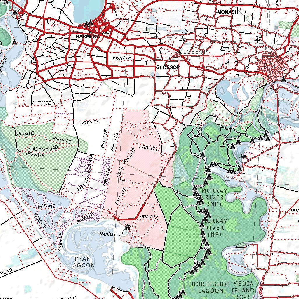 Getlost Map SI5410 RENMARK Australia Touring Map V15 1:250,000 by ...