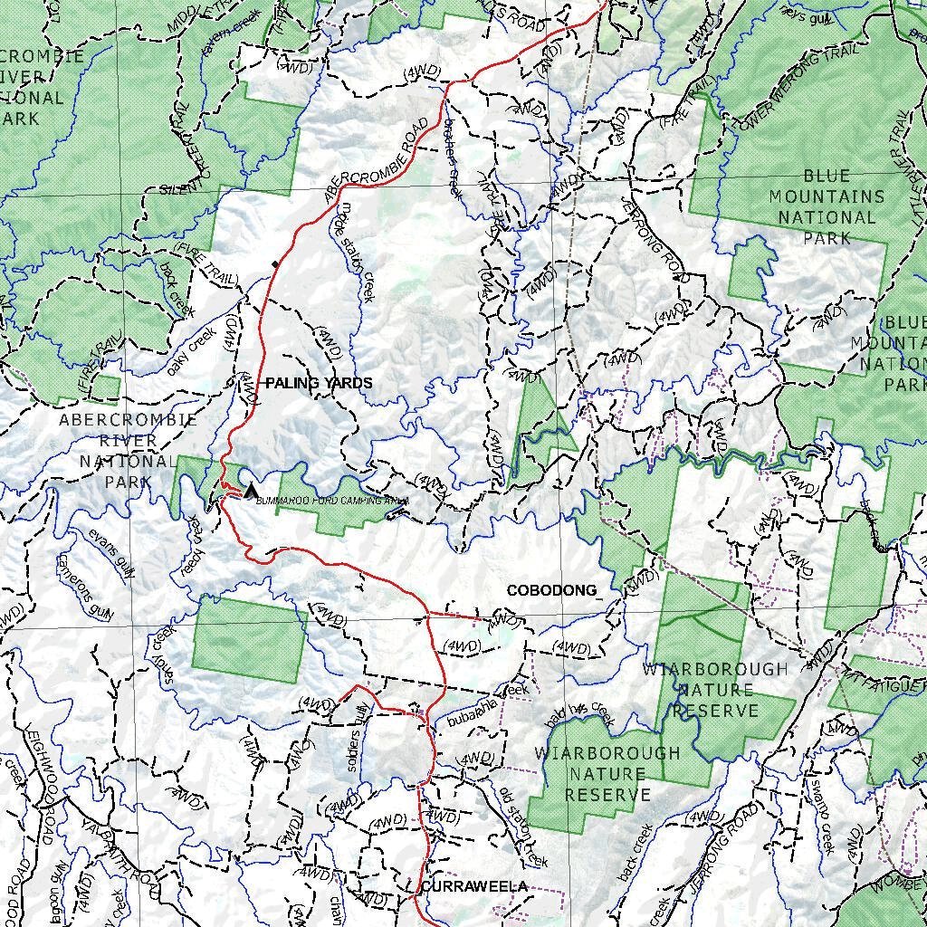Getlost Map SI5512 GOULBURN Australia Touring Map V15 1:250,000 by ...