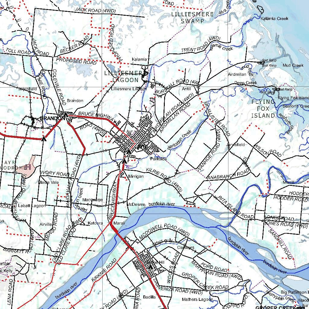 Getlost Map SE5515 AYR Australia Touring Map V15 1:250,000 by Getlost ...