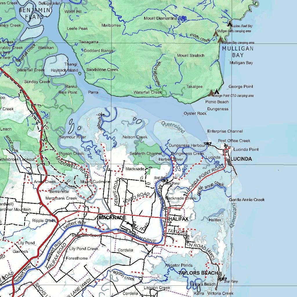 Getlost Map SE5510 INGHAM Australia Touring Map V15 1:250,000 by ...