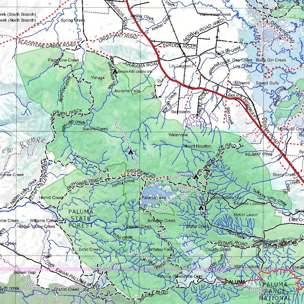 Getlost Map SE5510 INGHAM Australia Touring Map V15 1:250,000 by ...