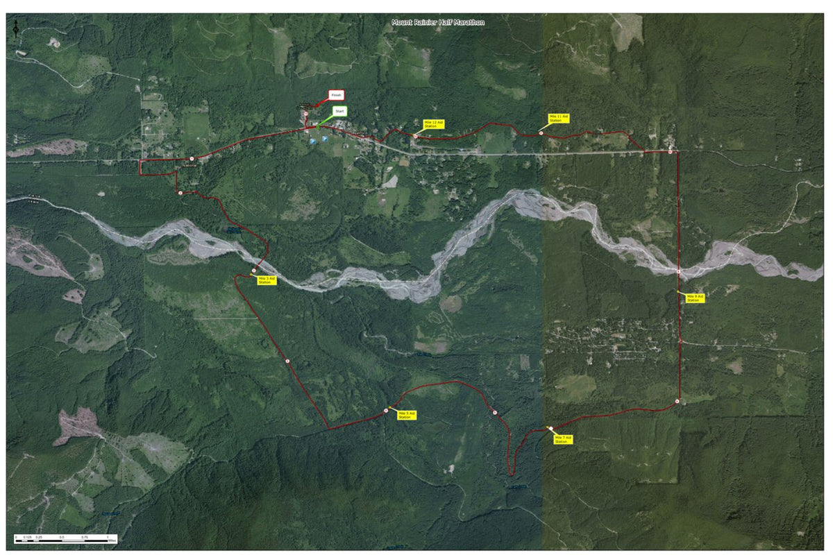 Mt Rainier Trail Half Marathon Map by Maps for Motion | Avenza Maps