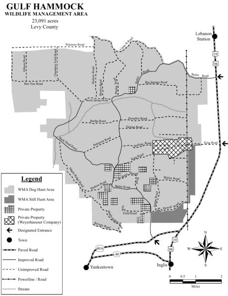 Gulf Hammock WMA Brochure Map by Florida Fish and Wildlife Conservation ...