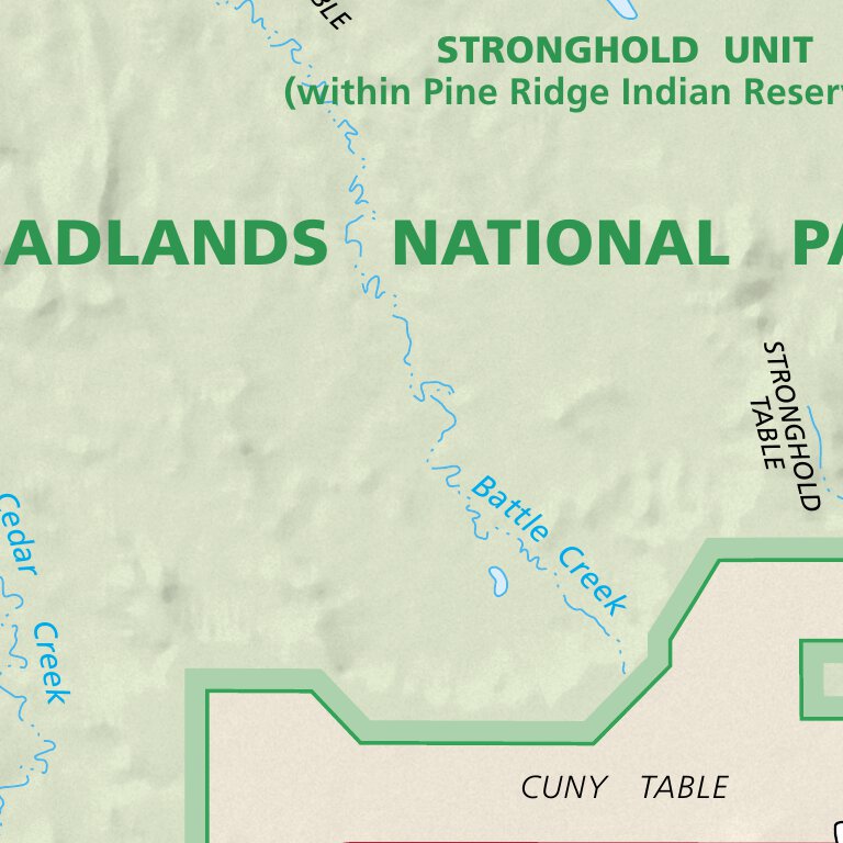 Badlands National Park Map by US National Park Service | Avenza Maps