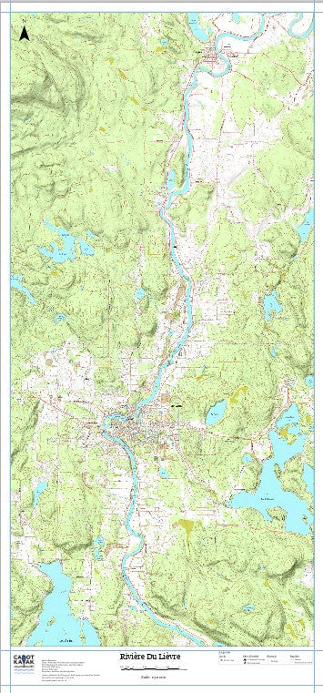 Rivière Du Lièvre Map by Canot Kayak Quebec | Avenza Maps