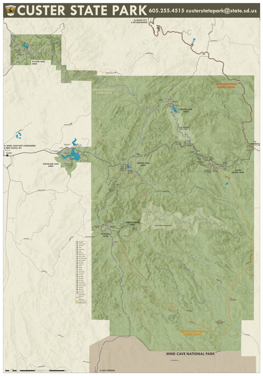 Custer State Park Map by South Dakota Game, Fish & Parks | Avenza Maps