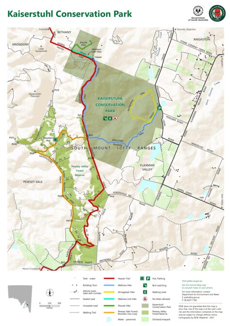 Kaiserstuhl Conservation Park Map by Department for Environment and ...