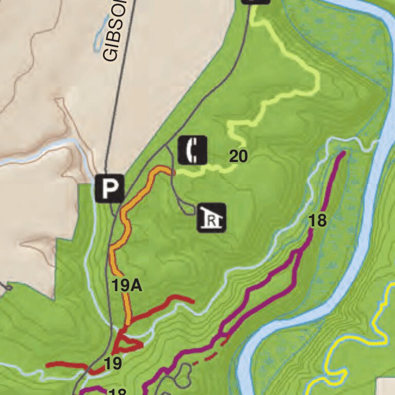 Letchworth State Park Trail Map North by New York State Parks | Avenza Maps