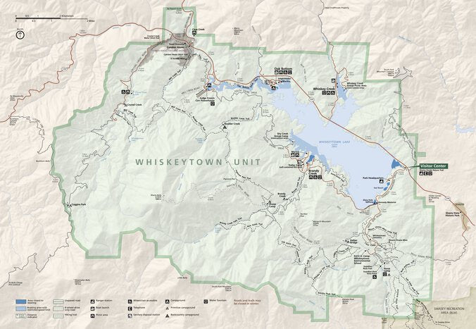 Whiskeytown-Shasta-Trinity National Recreation Area Map by US National ...