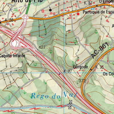 Mina das Pontes (0022-2) Map by Instituto Geografico Nacional de Espana ...