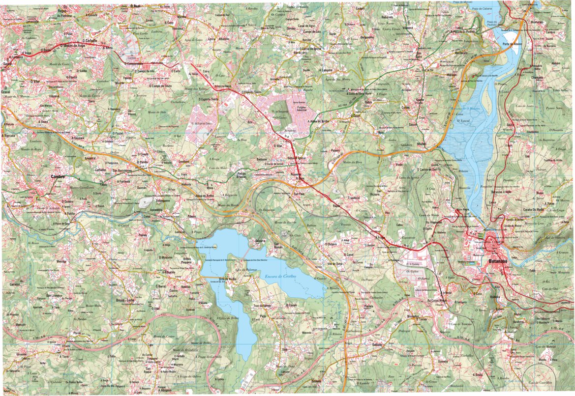 Betanzos (0045-2) Map by Instituto Geografico Nacional de Espana ...