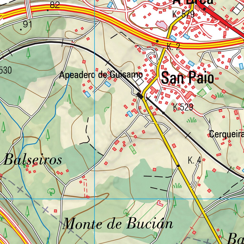 Betanzos (0045-2) Map by Instituto Geografico Nacional de Espana ...
