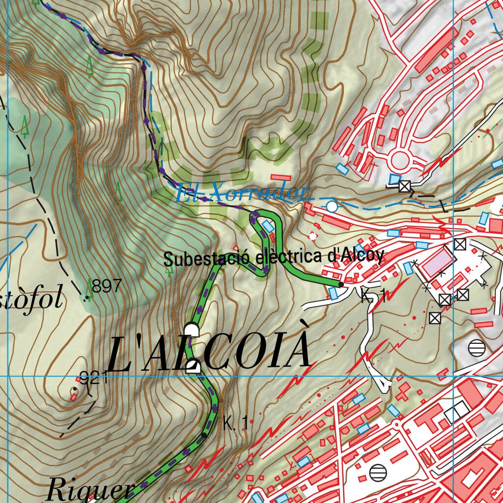 Alcoy/Alcoi (0821-3) Map by Instituto Geografico Nacional de Espana ...