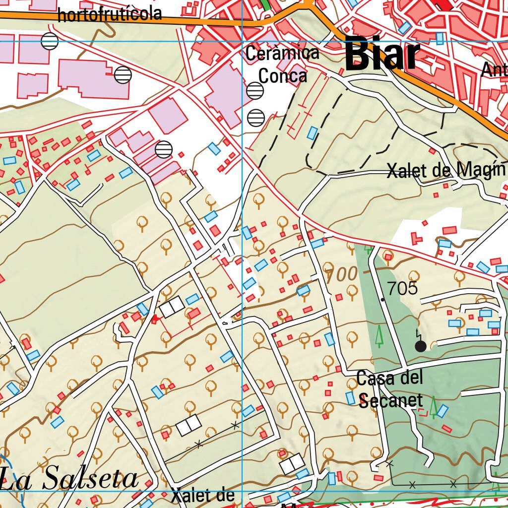 Biar (0846-1) Map by Instituto Geografico Nacional de Espana | Avenza Maps