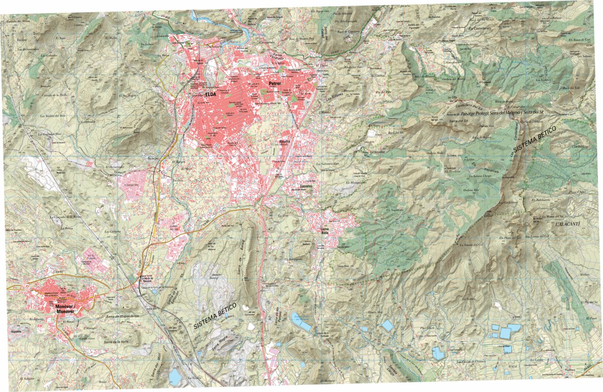 Elda (0871-1) Map by Instituto Geografico Nacional de Espana | Avenza Maps