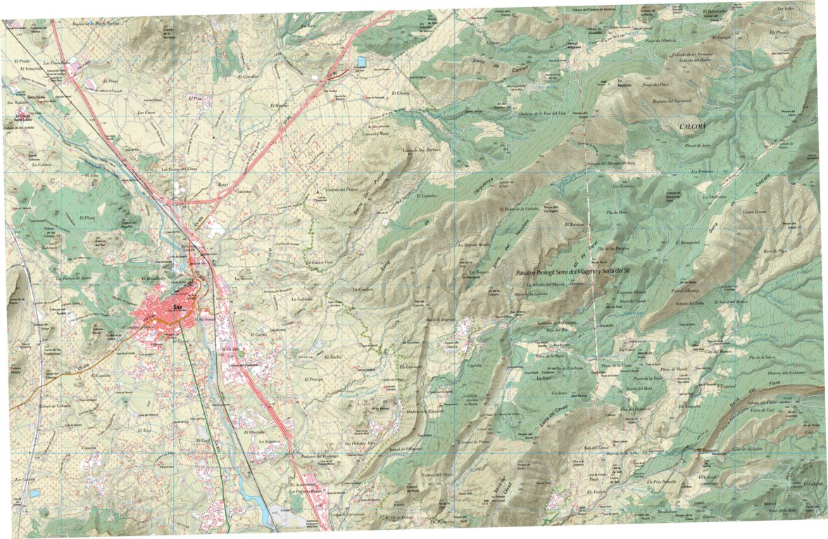Sax (0846-3) Map by Instituto Geografico Nacional de Espana | Avenza Maps