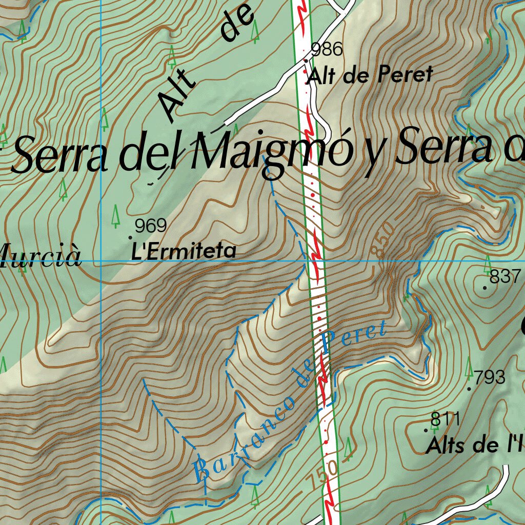 Sax (0846-3) Map by Instituto Geografico Nacional de Espana | Avenza Maps