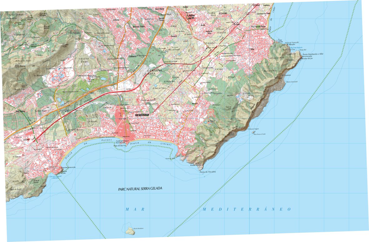 Benidorm (0848-3) Map by Instituto Geografico Nacional de Espana ...