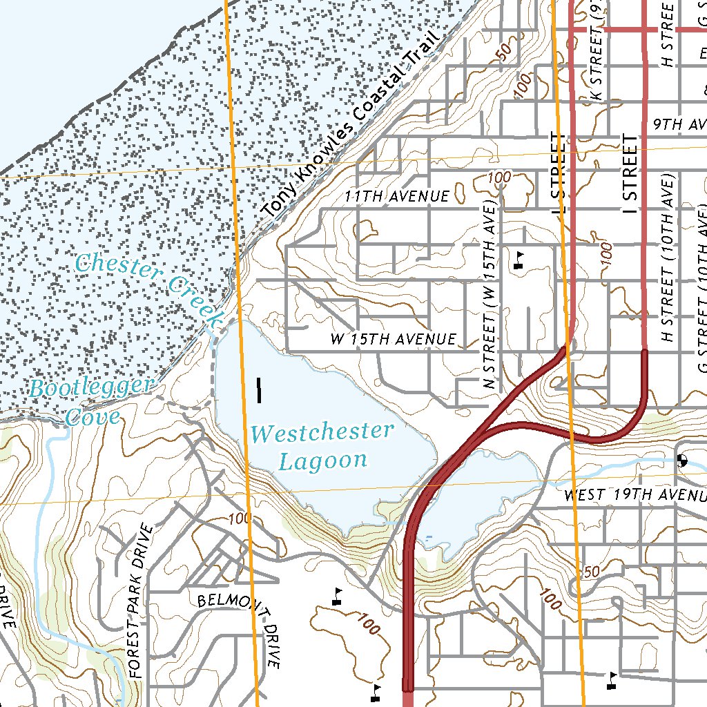 Anchorage A-8 NW, AK (2019, 25000-Scale) Map by United States ...