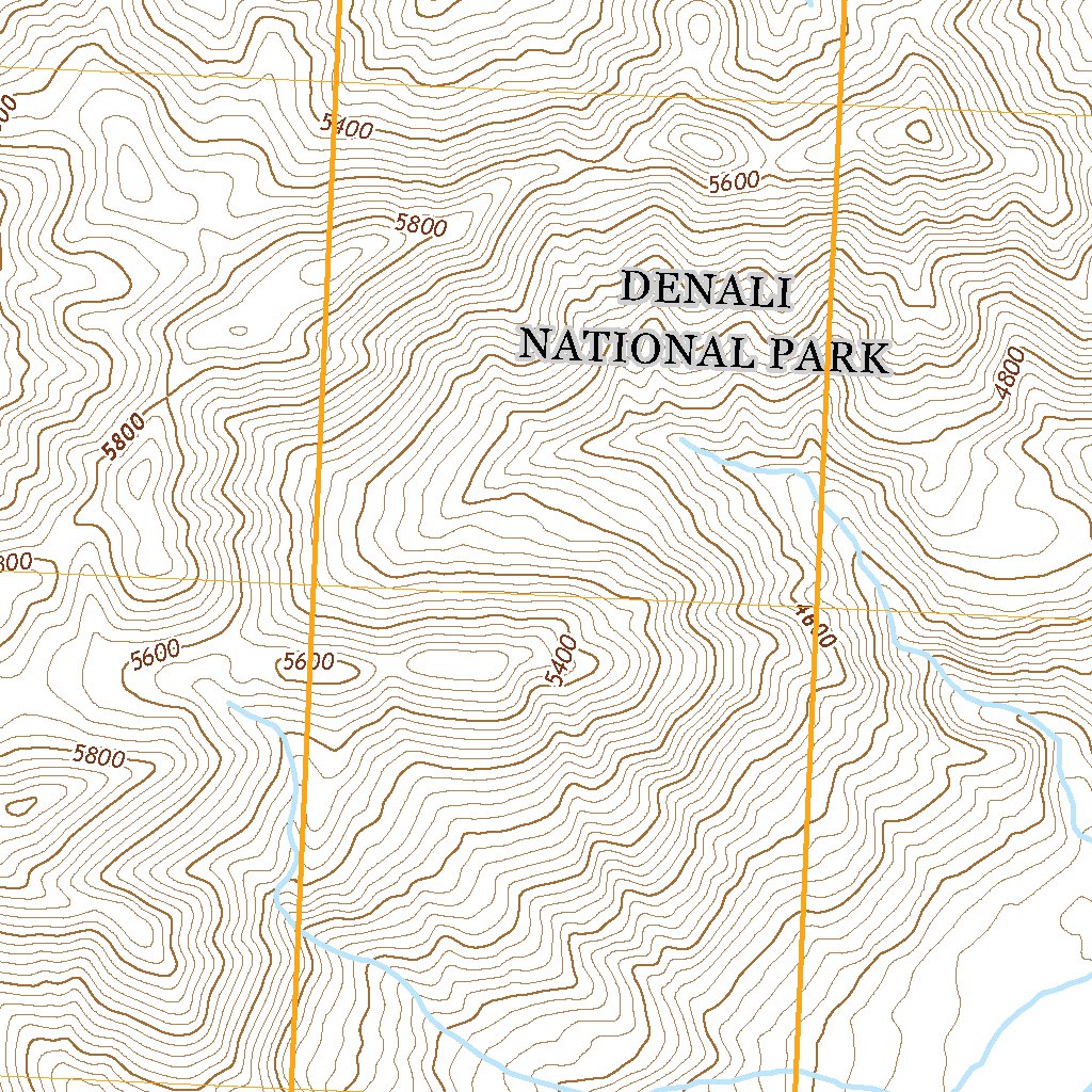 Denali B-1 NE, AK (2019, 25000-Scale) Map by United States Geological ...