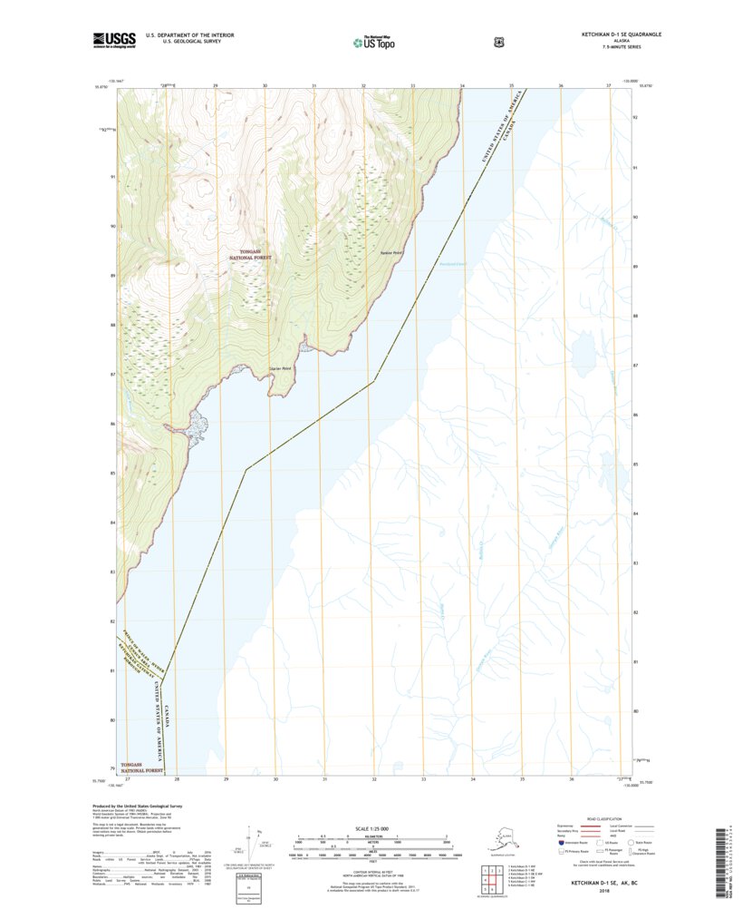 Ketchikan D-1 SE, AK (2018, 25000-Scale) Map by United States ...