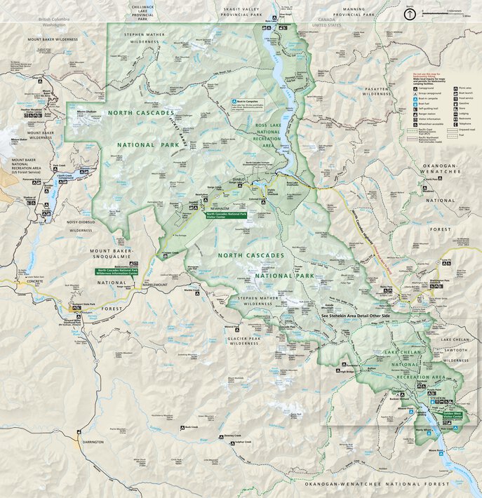 North Cascades National Park Map by US National Park Service | Avenza Maps