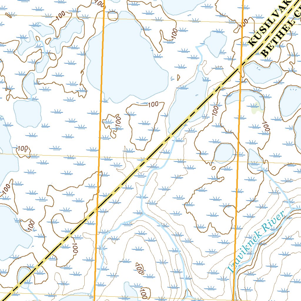 Marshall C-3 SE, AK (2018, 25000-Scale) Map by United States Geological ...