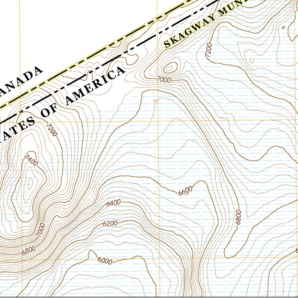 Skagway D-2 SW, AK (2017, 25000-Scale) Map by United States Geological ...