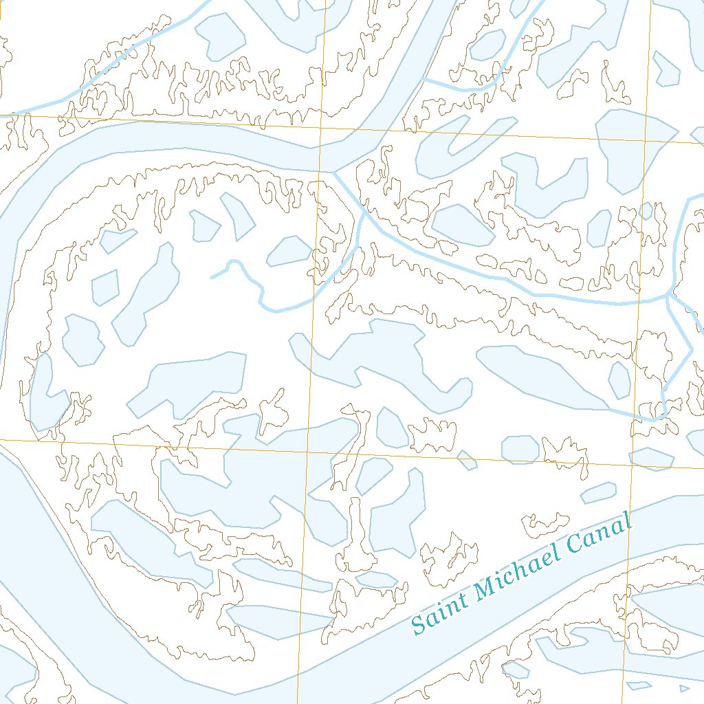 Saint Michael B-1 NW, AK (2017, 25000-Scale) Map by United States ...
