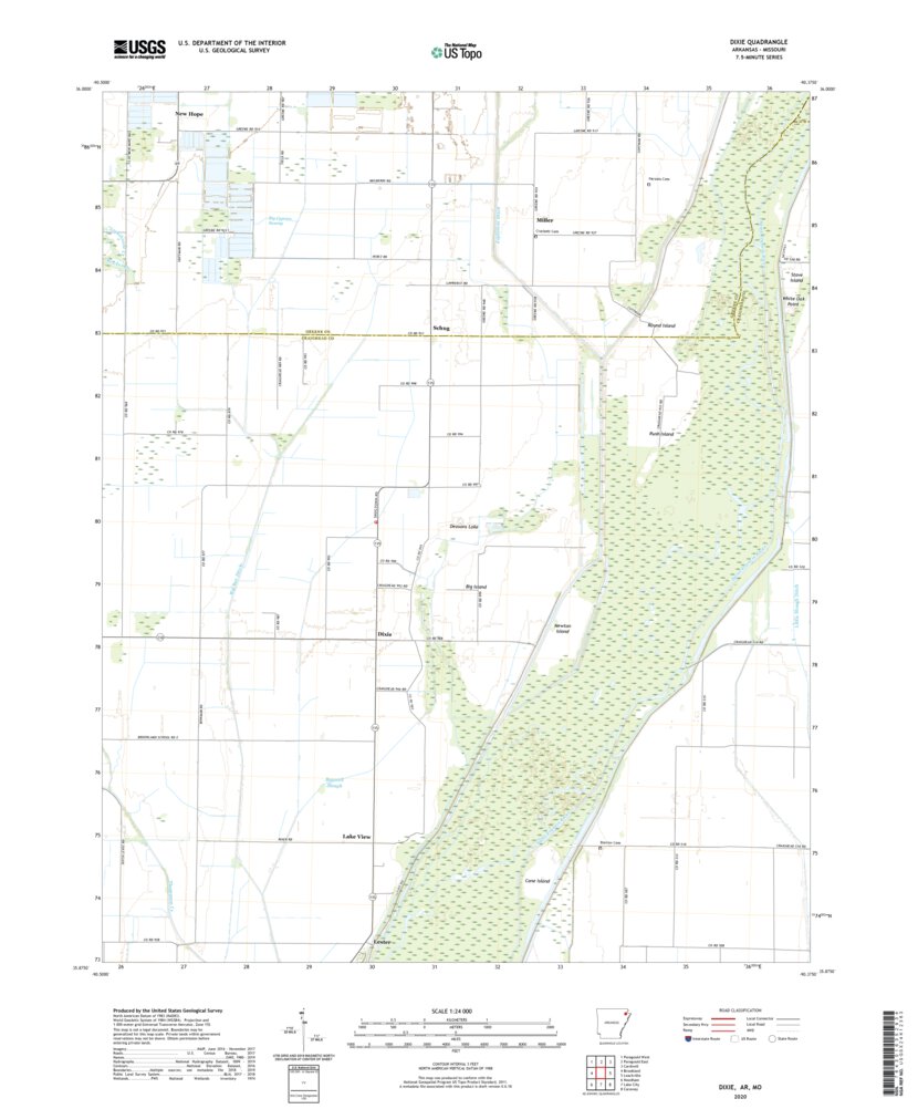 Dixie, AR (2020, 24000-Scale) Map by United States Geological Survey ...