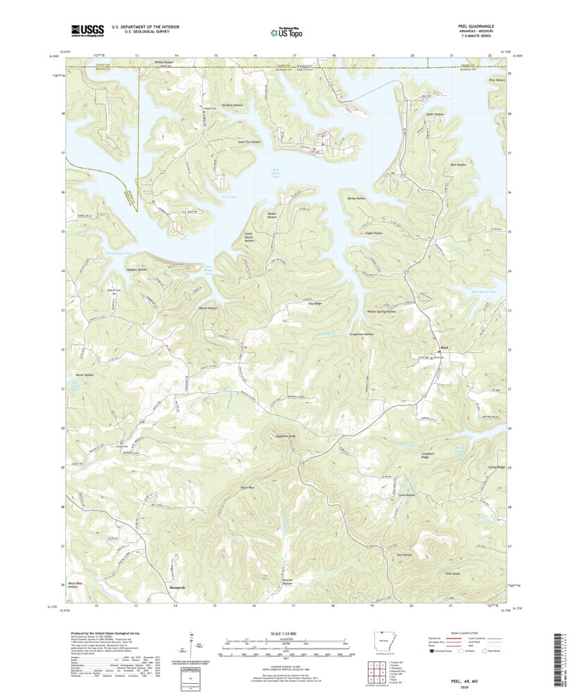 Peel, AR (2020, 24000-Scale) Map by United States Geological Survey ...