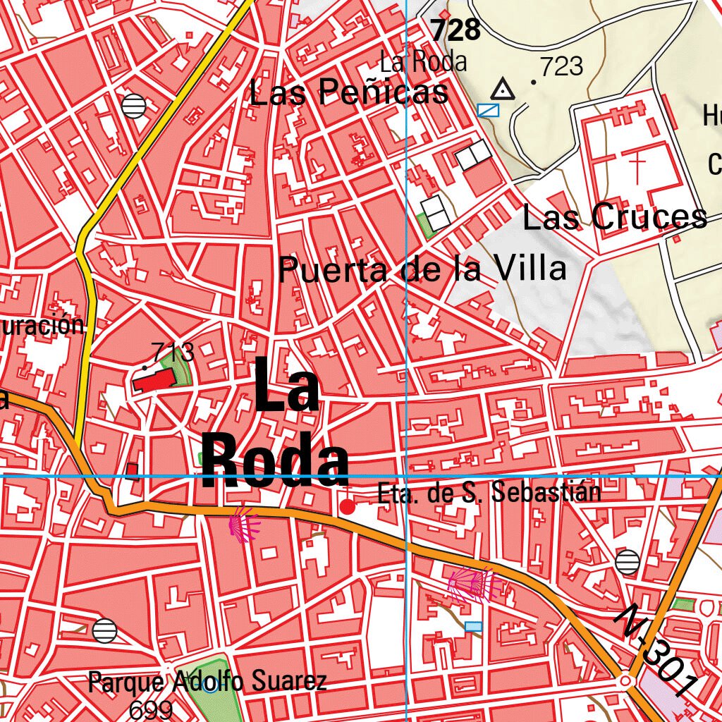 La Roda (0742-3) Map by Instituto Geografico Nacional de Espana ...