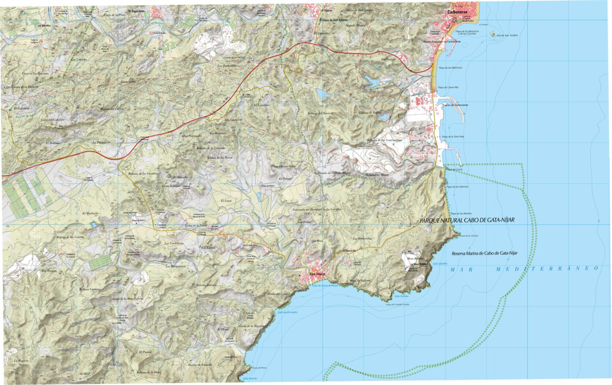 Carboneras (1046-2) Map by Instituto Geografico Nacional de Espana ...