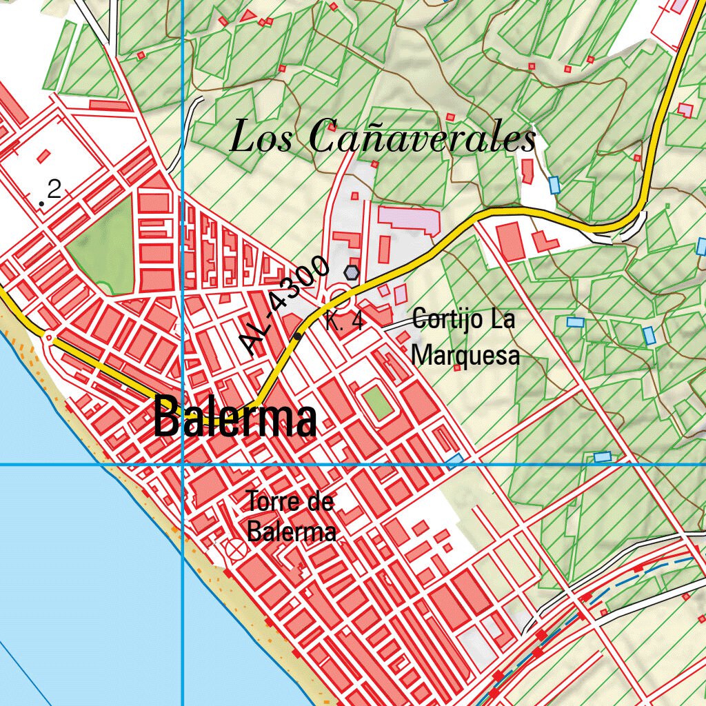 Adra (1057-4) Map by Instituto Geografico Nacional de Espana | Avenza Maps