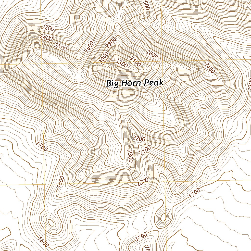 Big Horn Peak, AZ (2018, 24000-Scale) Map by United States Geological ...