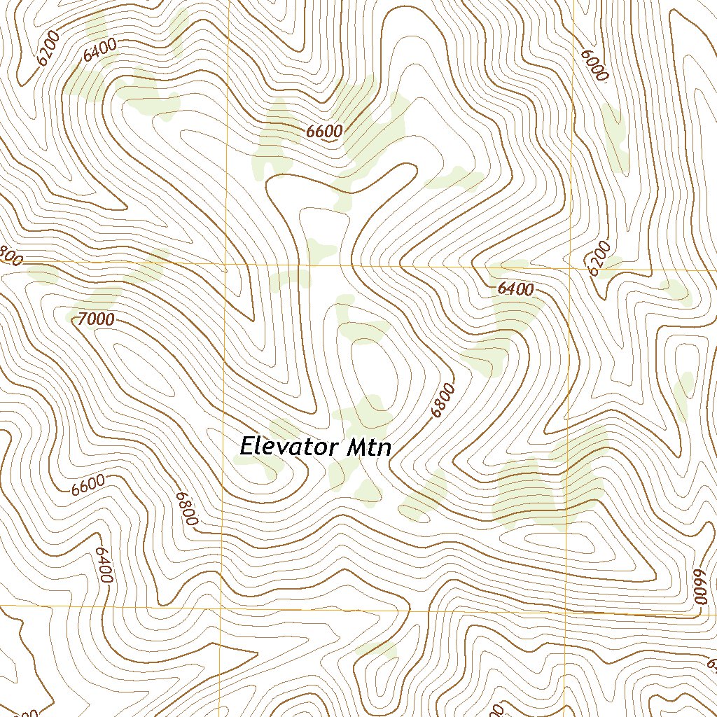 Elevator Mountain, AZ (2018, 24000-Scale) Map by United States ...