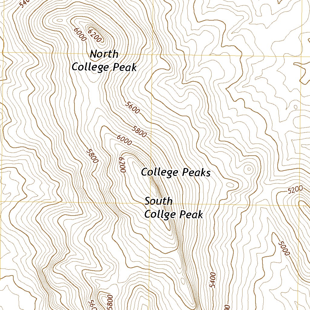 College Peaks, AZ (2018, 24000-Scale) Map by United States Geological ...
