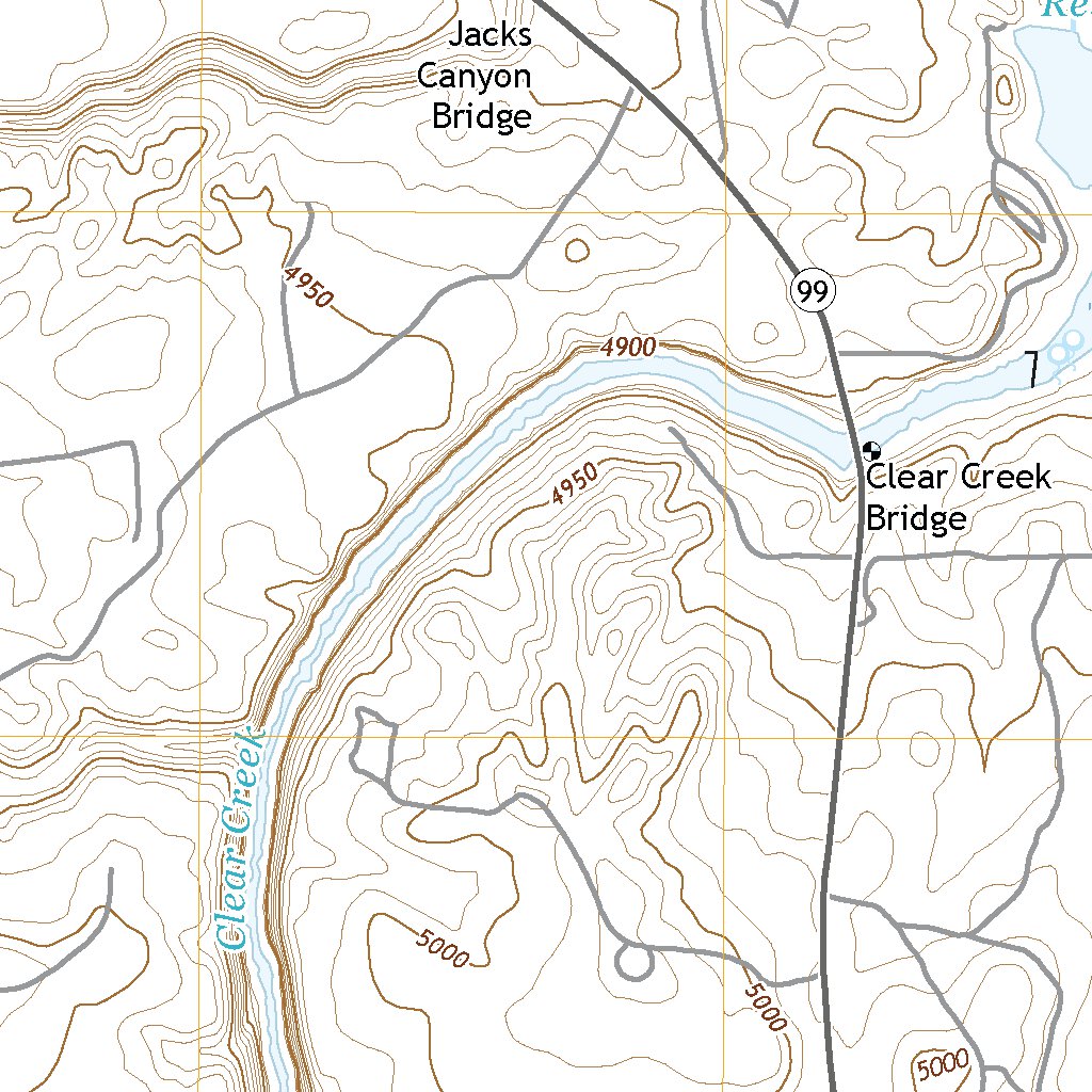Clear Creek Reservoir, AZ (2018, 24000-Scale) Map by United States ...
