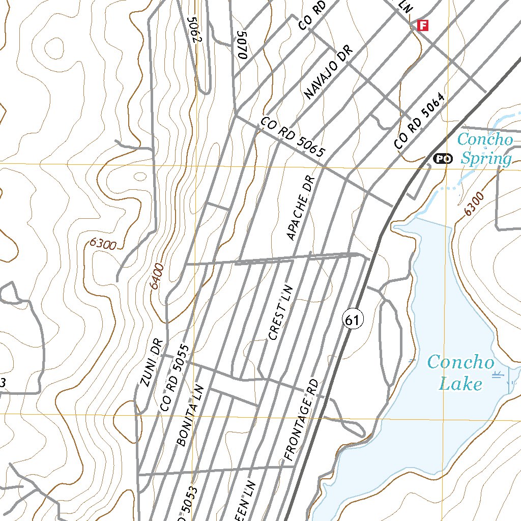 Concho Lake, AZ (2018, 24000-Scale) Map by United States Geological ...