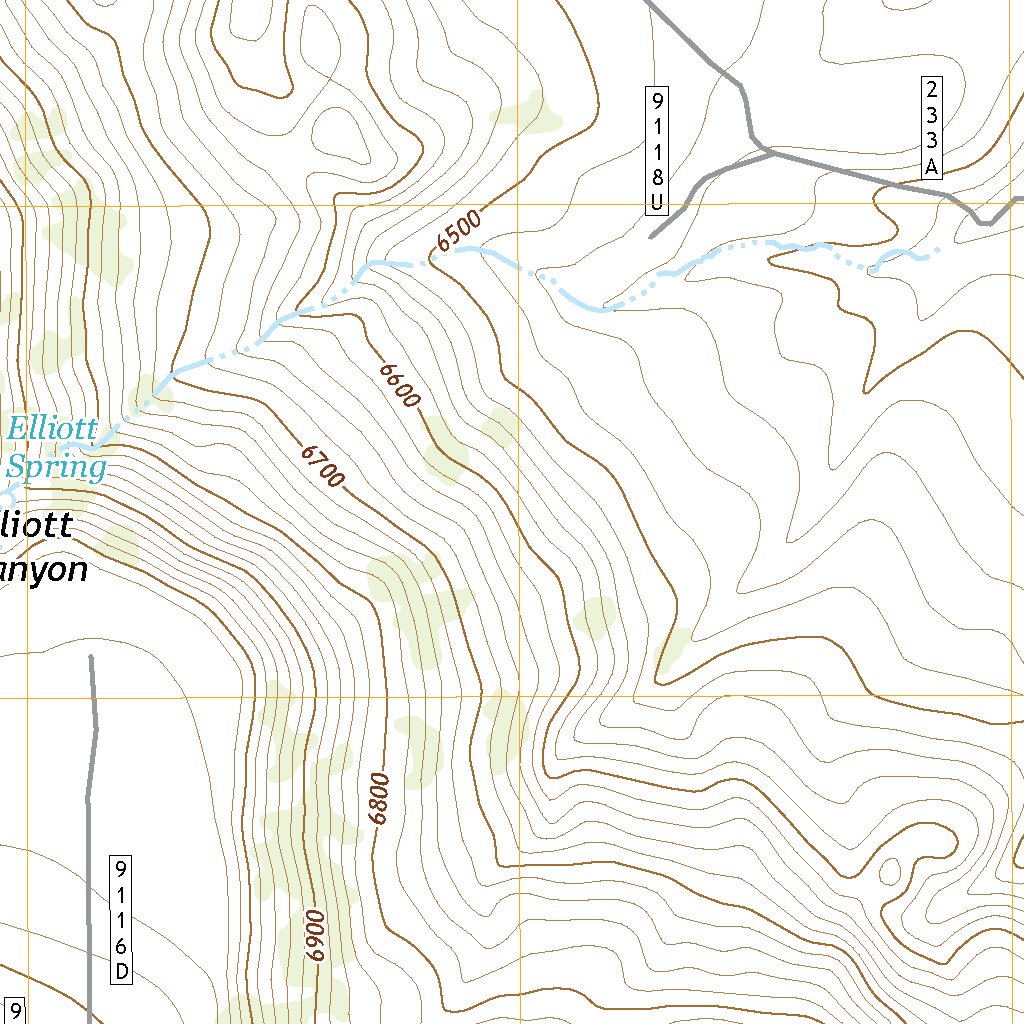 Elliott Canyon, AZ (2018, 24000-Scale) Map by United States Geological ...