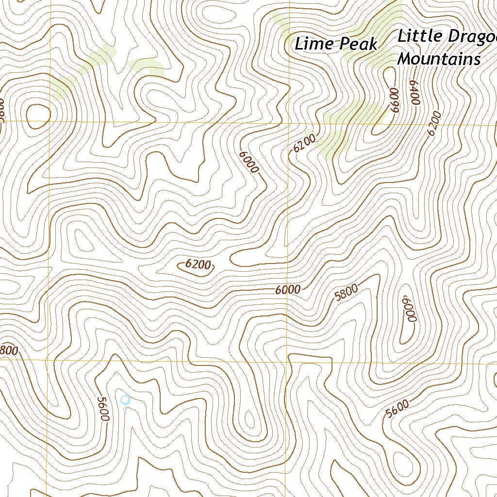 Dragoon, AZ (2018, 24000-Scale) Map by United States Geological Survey ...
