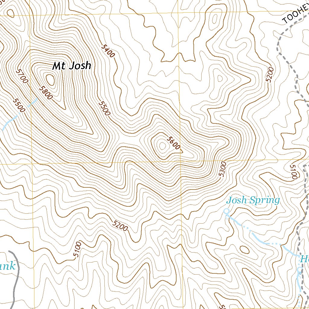 Mount Josh, AZ (2018, 24000-Scale) Map by United States Geological ...