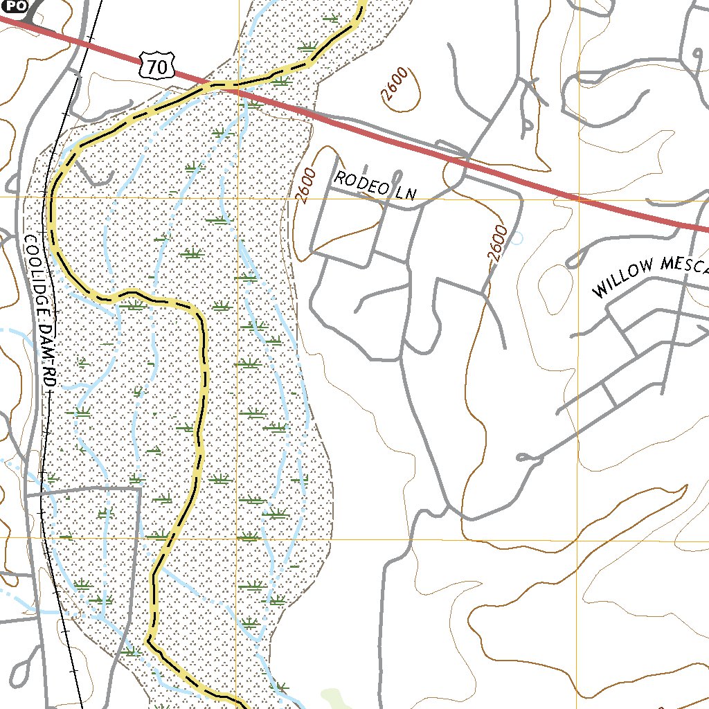 San Carlos, AZ (2018, 24000-Scale) Map by United States Geological ...